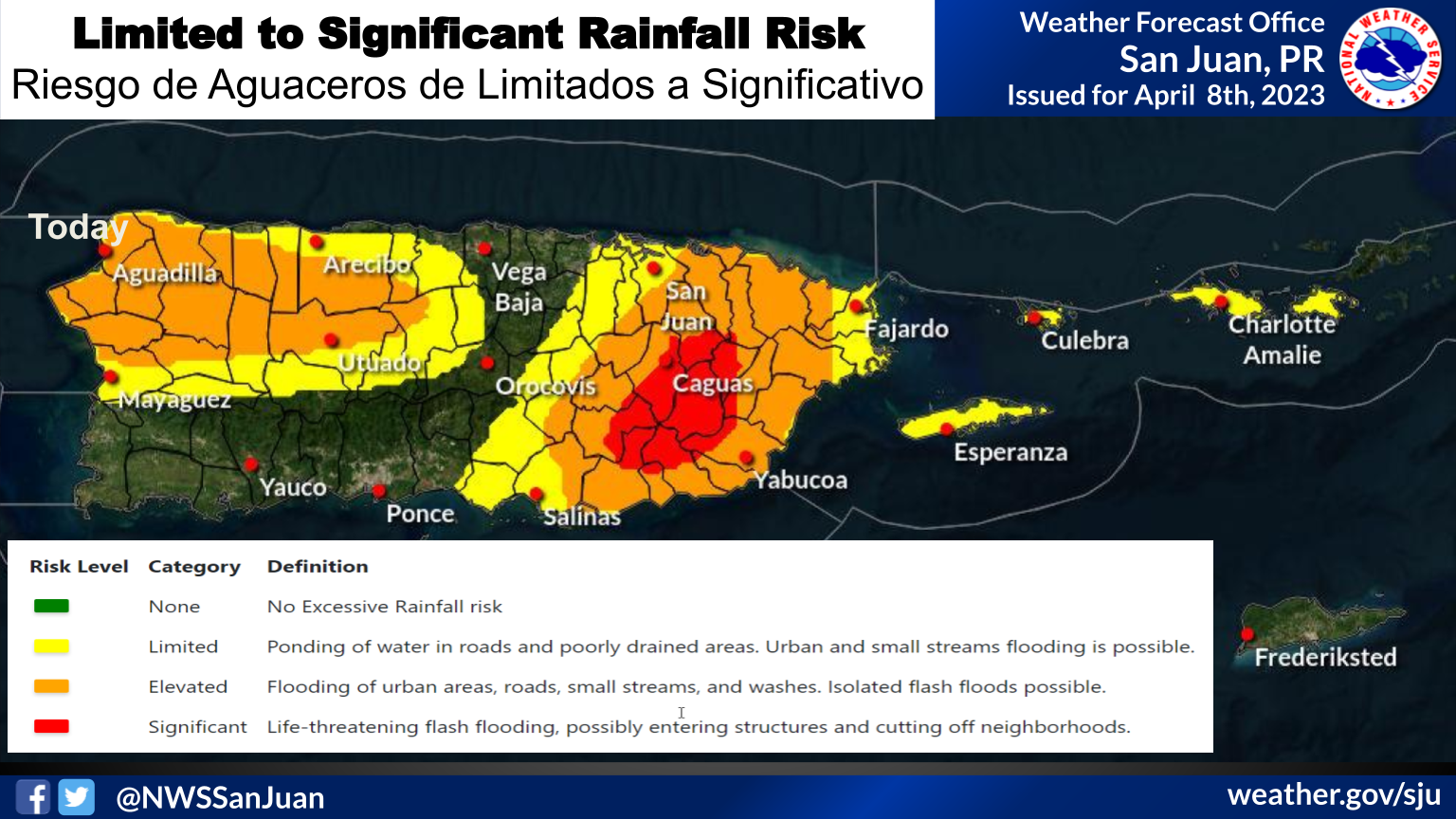 Threat of ‘Excessive Rainfall’ 70 Percent For Vieques and Parts of ...