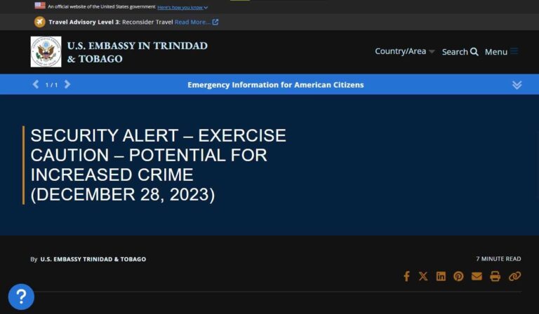 After quadruple murder, U.S. Embassy issues security alert for ...