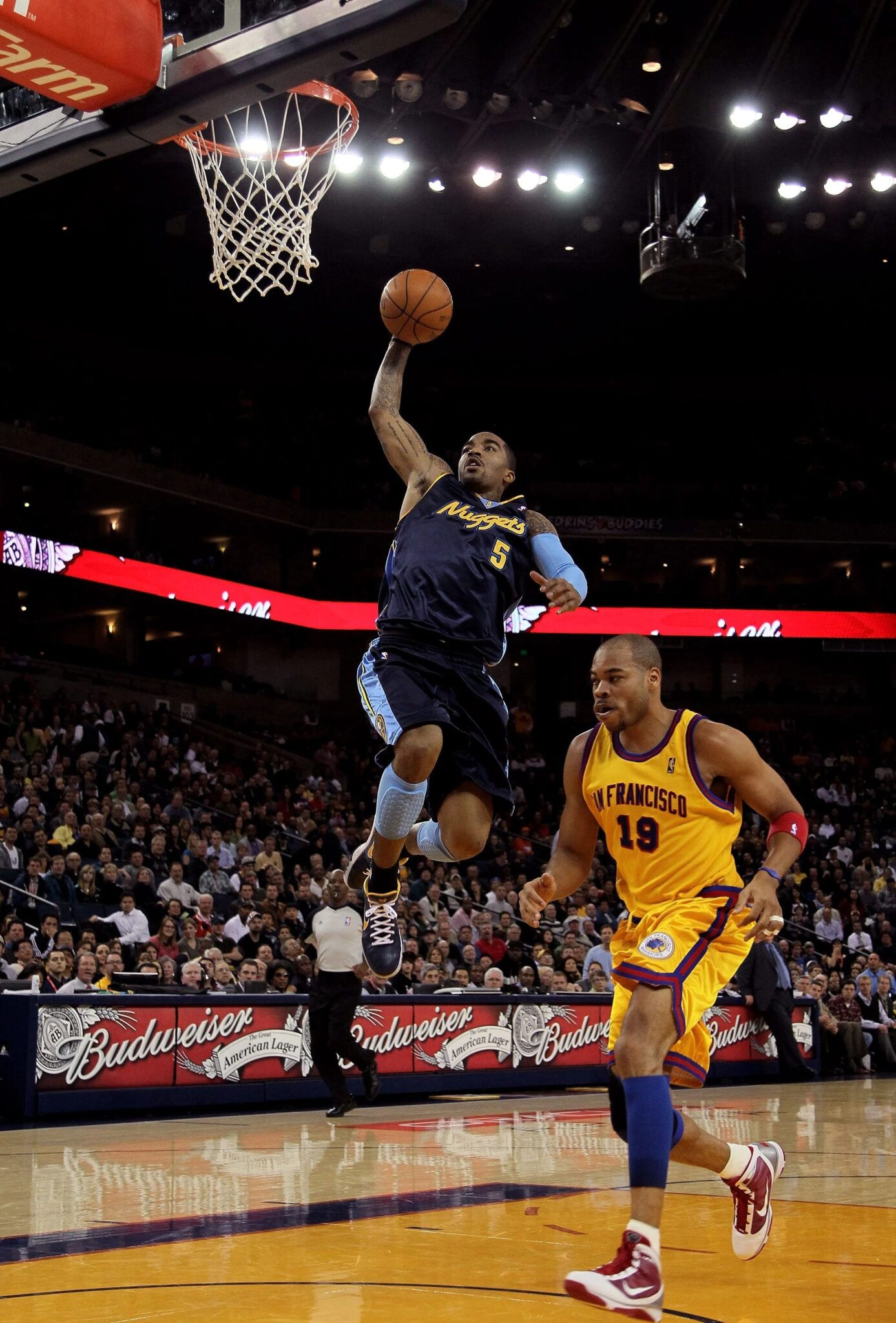 Golden State Warriors jersey history – No. 18 – Raja Bell (2009 ...