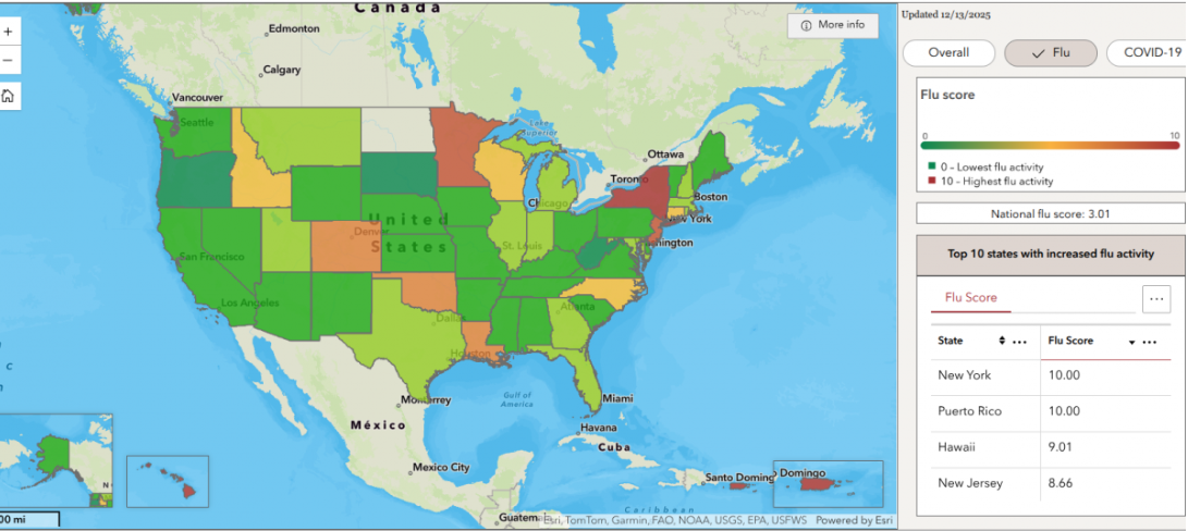 Puerto Rico, New York and Hawaii top influenza outbreak list – Virgin ...