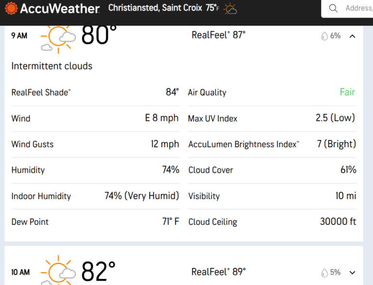 Cloudy with a touch of rain this afternoon, high 87 – Virgin Islands ...